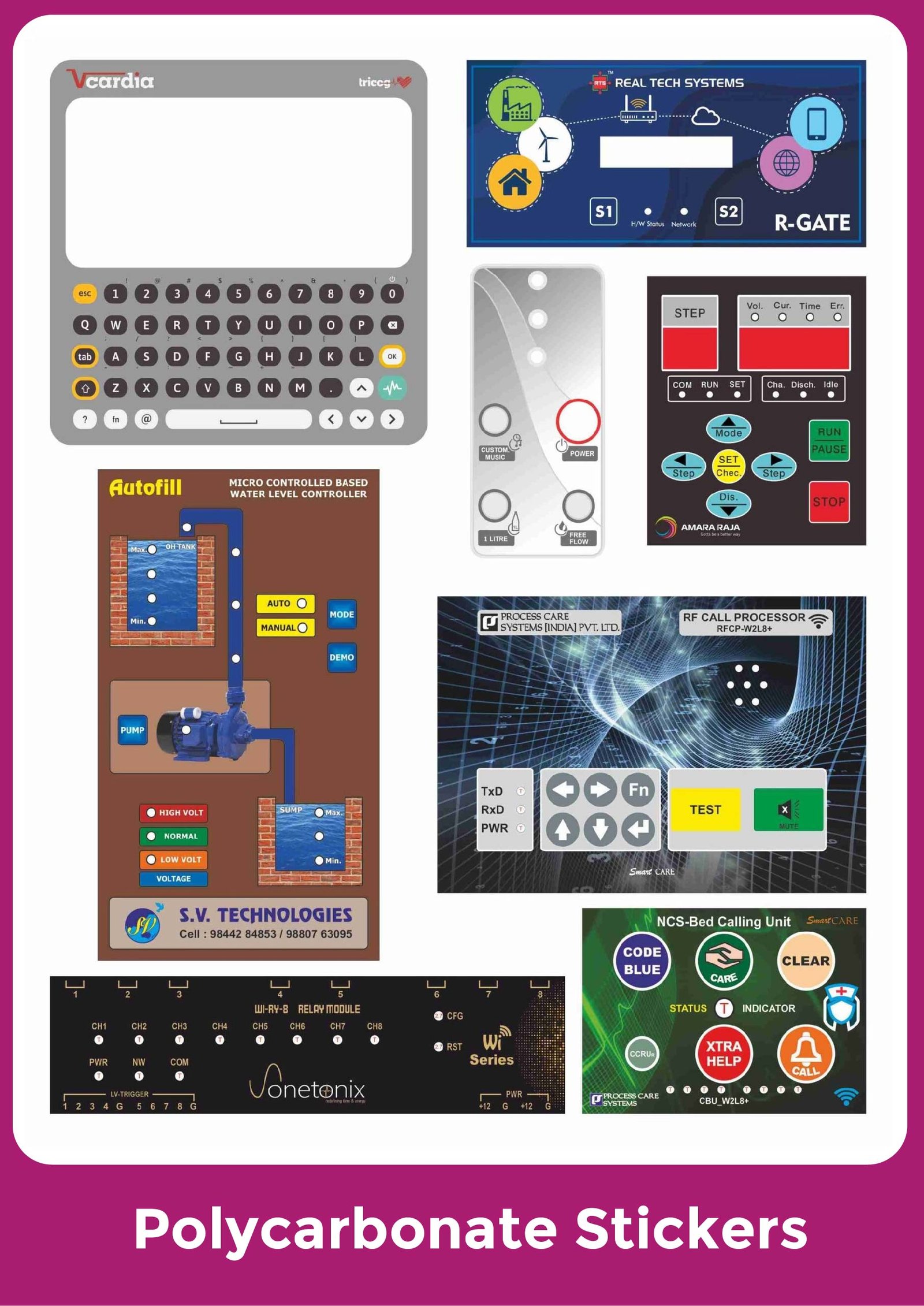Polyester Stickers – New Graphic Print and Metal Works