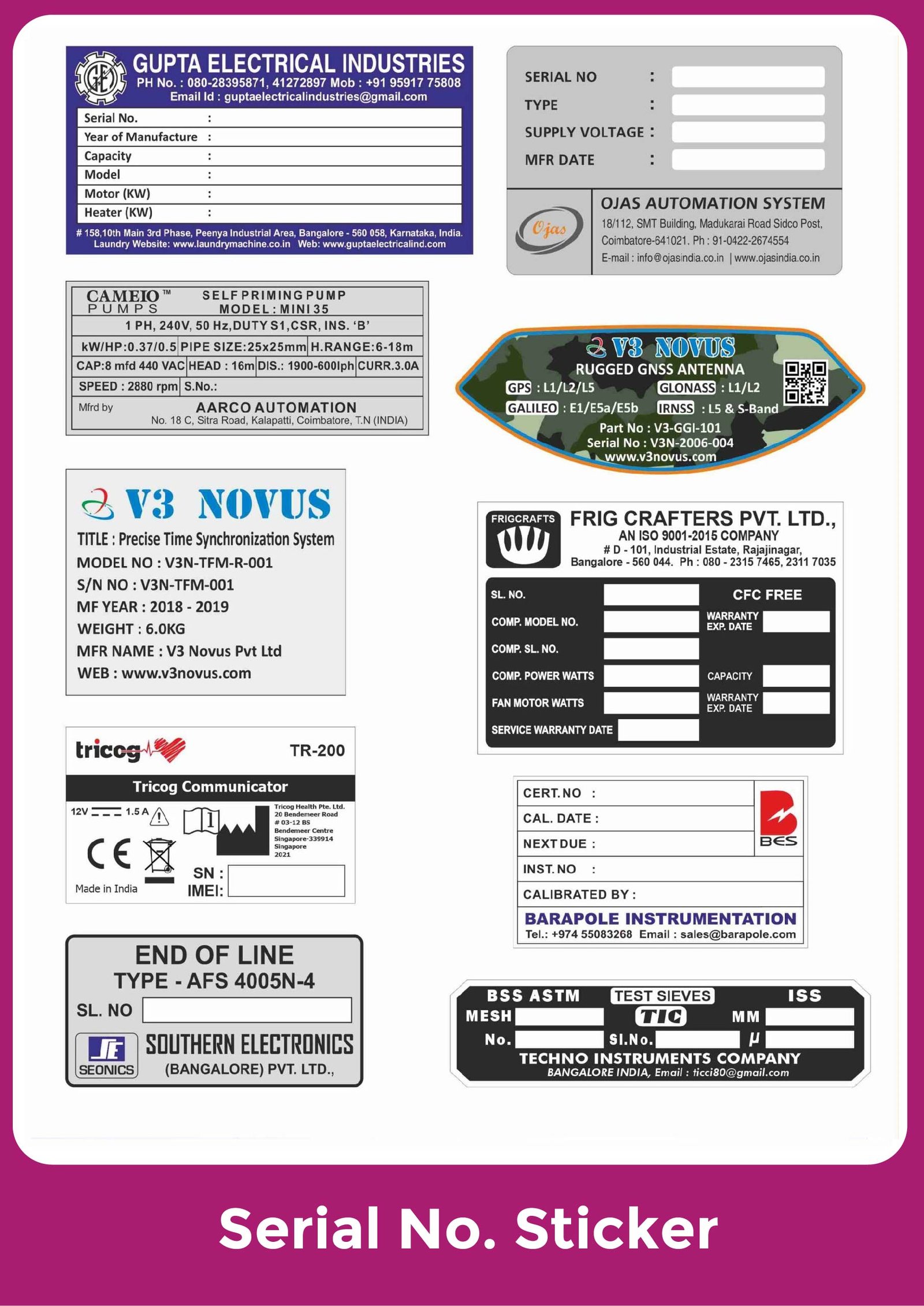 Stickers & Labels – New Graphic Print and Metal Works