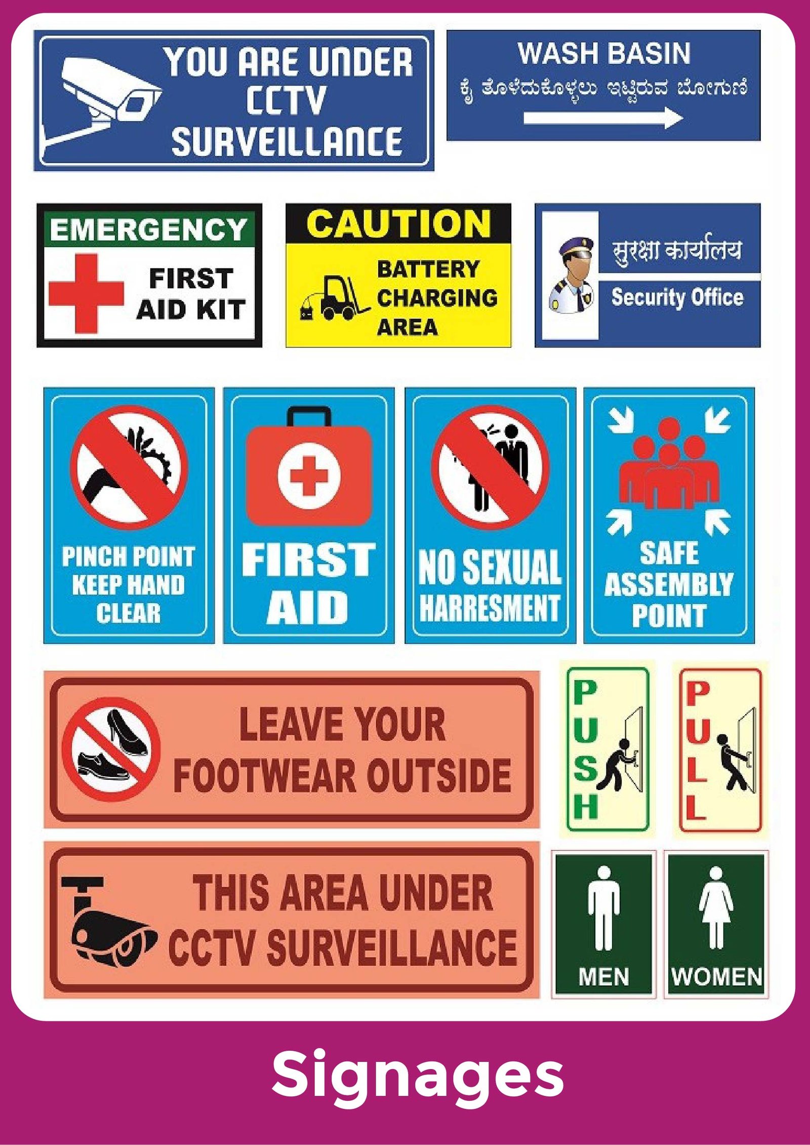 Signages – New Graphic Print and Metal Works